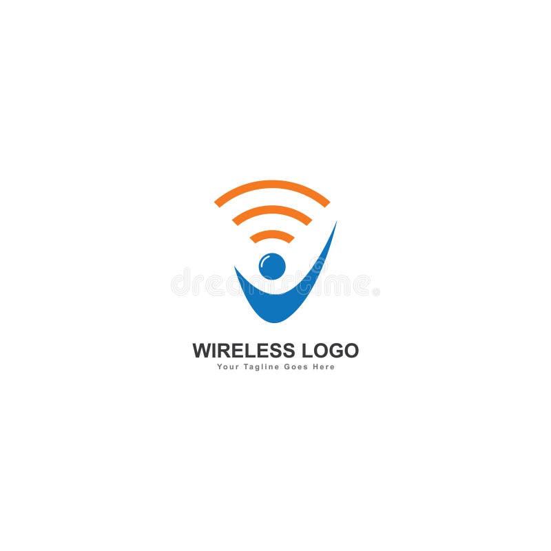 Wireless Signal Logo Design Template Wifi Stock Vector - Illustration ...