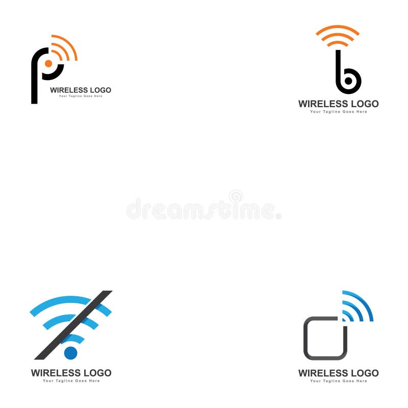 Wireless Signal Logo Design Template Wifi Stock Vector - Illustration ...
