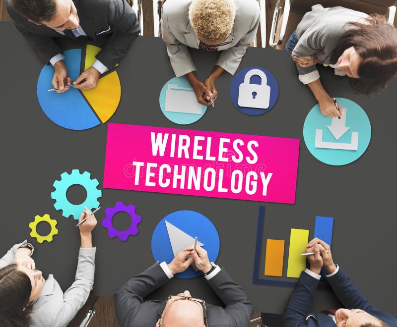 Wireless Signal Reception Mobility Graphic Concept Stock Illustration ...