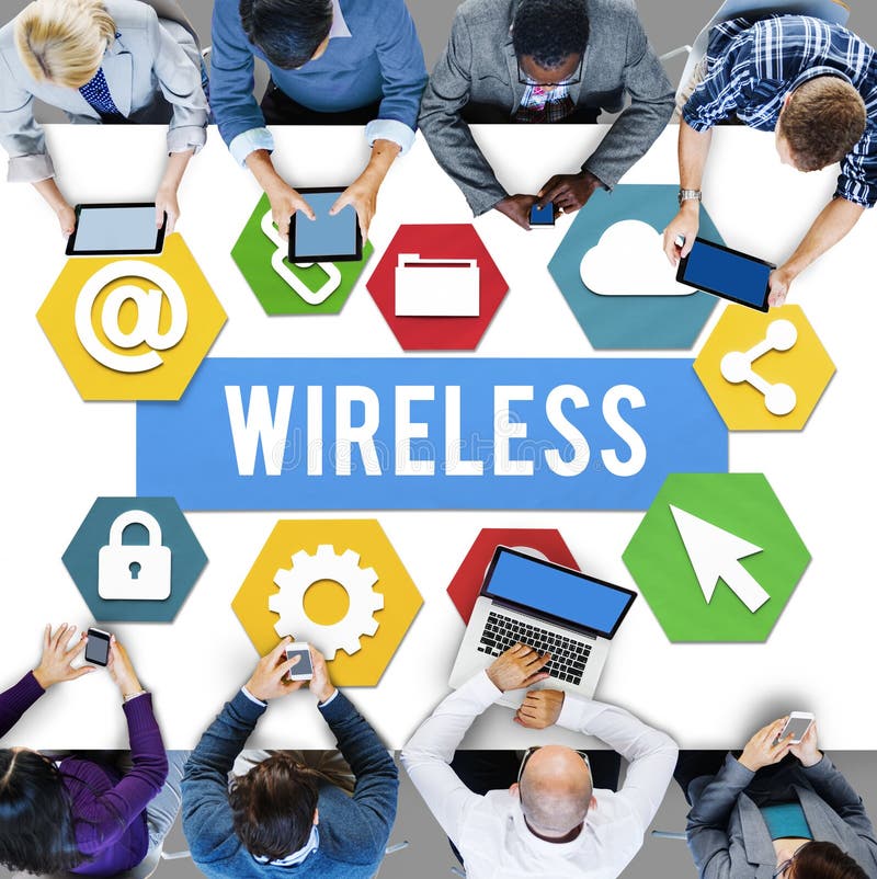 Wireless Signal Reception Mobility Graphic Concept Stock Image - Image ...