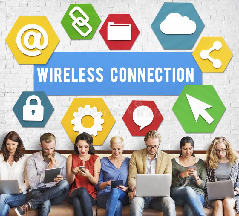 Wireless Signal Reception Mobility Graphic Concept Stock Image - Image ...