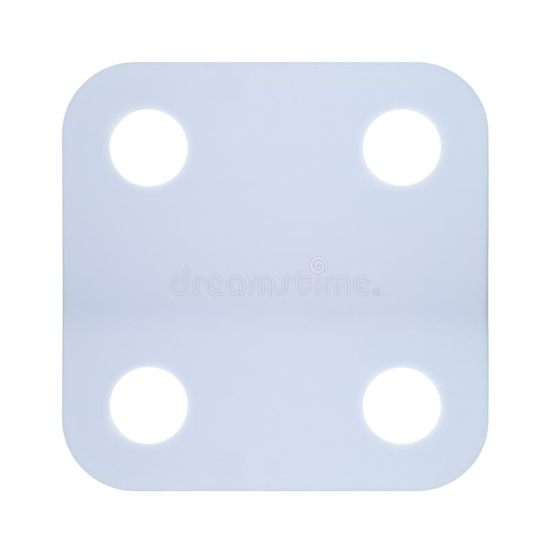 Wireless Smart Scale Isolated on White Stock Photo - Image of control ...