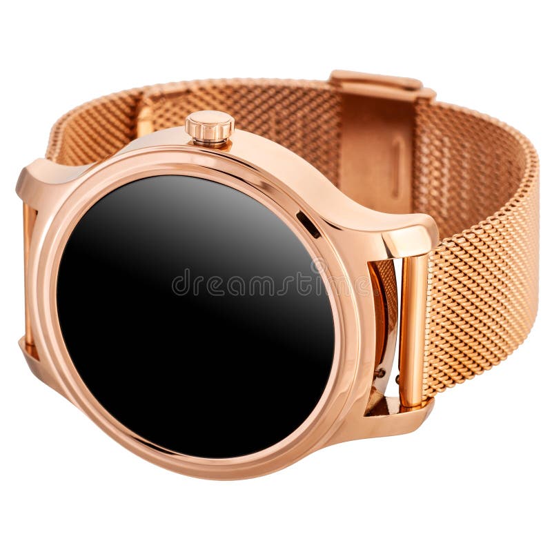 Gold Smart Watch White Strap Stock Photos - Free & Royalty-Free Stock ...