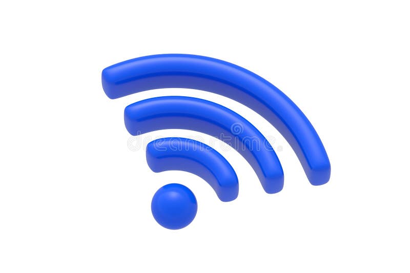 Wireless Symbol Isolated on White Background Stock Illustration ...
