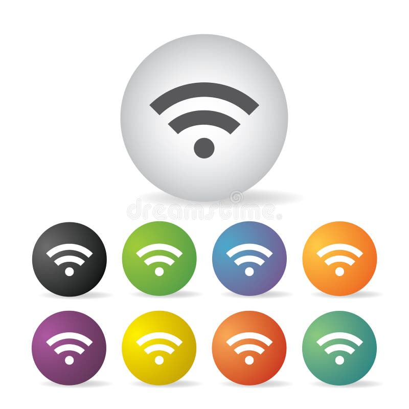 Wireless symbol set stock vector. Illustration of search - 89764914