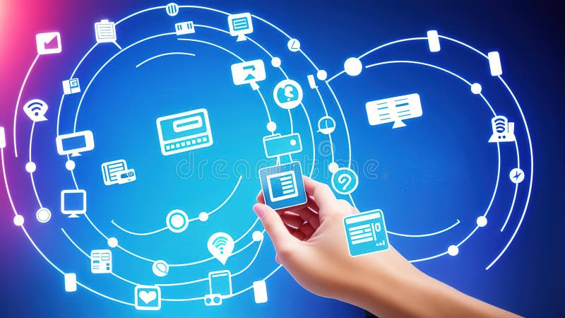 Wireless Technologies Communication that Brings People Together Stock ...