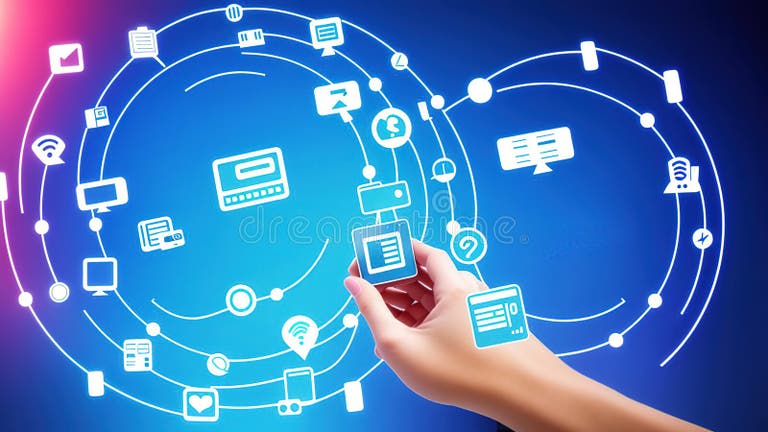 Wireless Technologies Communication that Brings People Together Stock ...