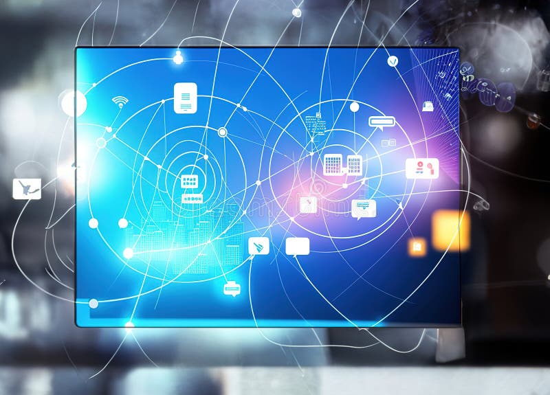 Wireless Technologies Communication that Brings People Together Stock ...