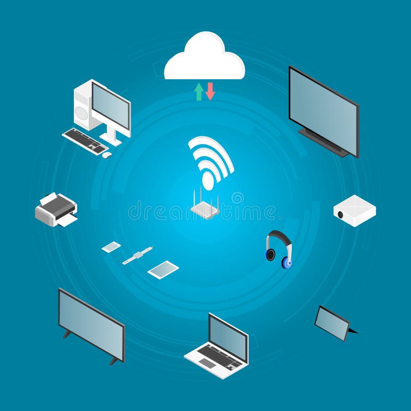 Electronic objects stock vector. Illustration of technology - 6138694