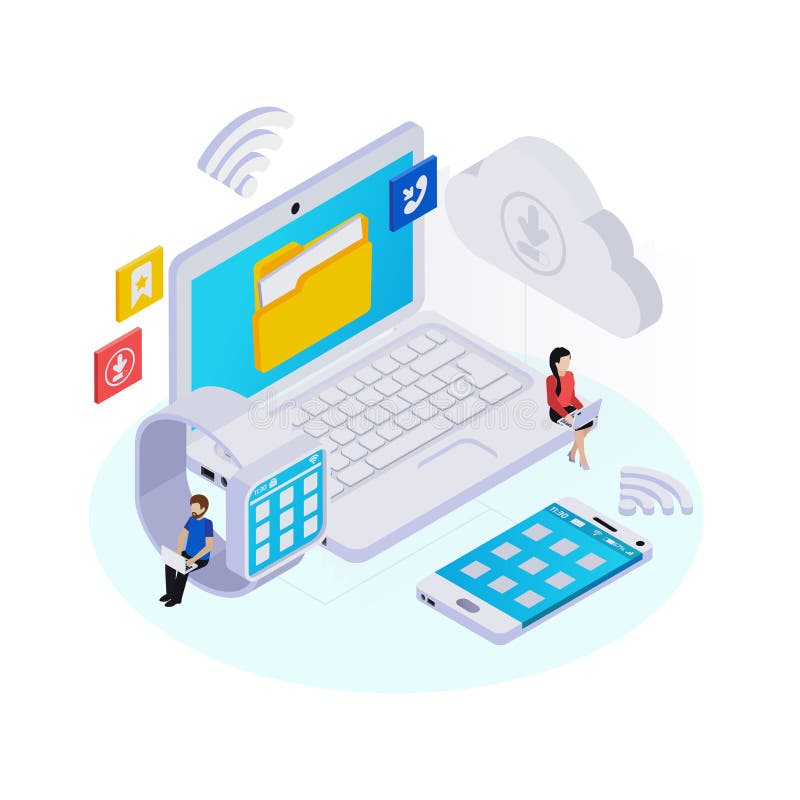 Wireless Technology Concept Stock Vector - Illustration of payment ...