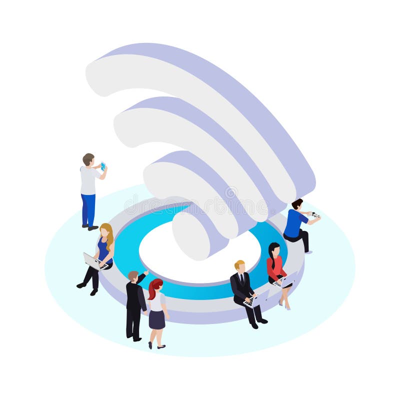 Wireless Technology Concept Stock Vector - Illustration of storage ...