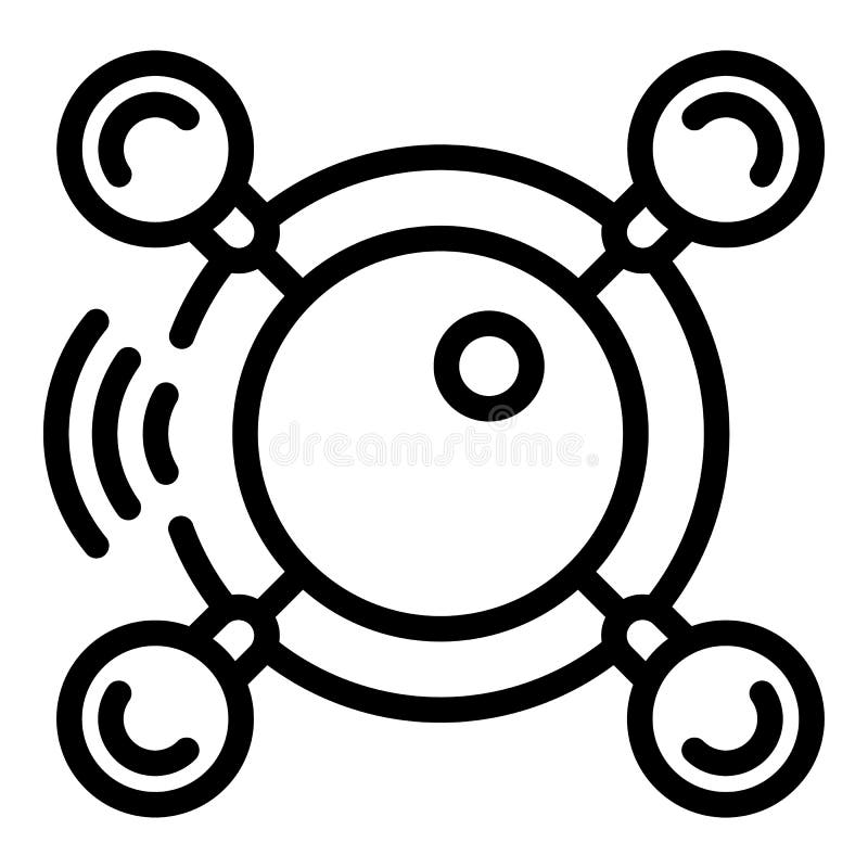 Wireless Technology Icon, Outline Style Stock Vector - Illustration of ...