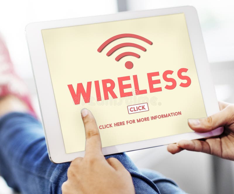 Wireless Technology Online Internet Concept Stock Photo - Image of ...