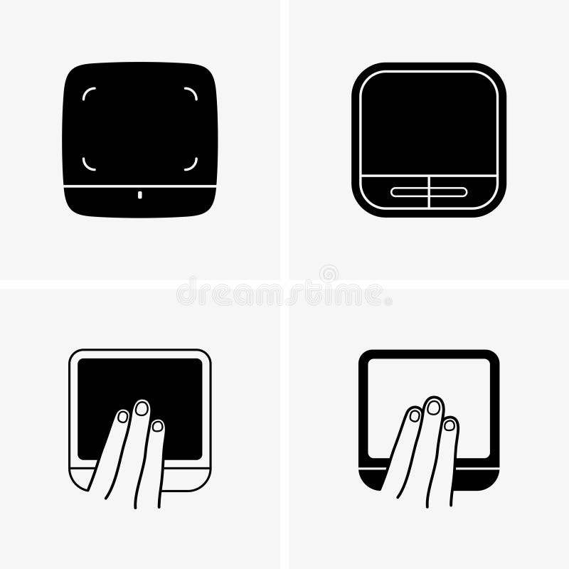 Wireless Touchpad stock vector. Illustration of input - 116424354