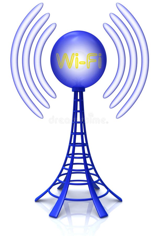 Wireless tower stock illustration. Illustration of illustration - 21658737