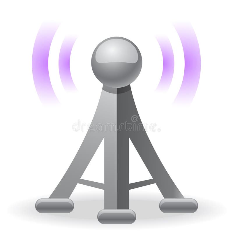 Wireless tower icon stock vector. Illustration of icon - 21940697