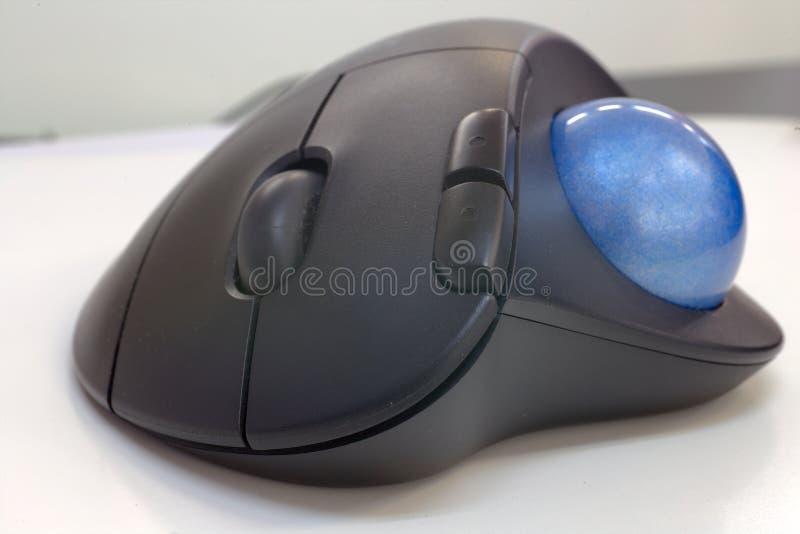 A Wireless Track Ball Mouse Stock Image - Image of ball, buttons: 269276999