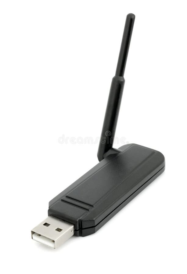 Wireless USB adapter stock photo. Image of black, digital - 17342650