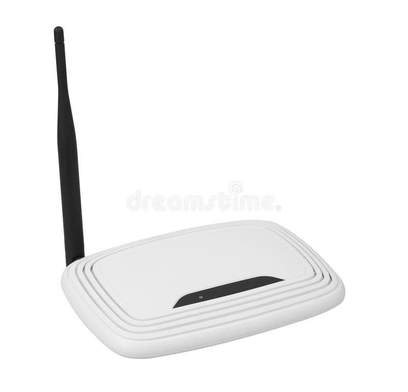 Wireless Wi-fi Router with Antennas Stock Photo - Image of electronic ...