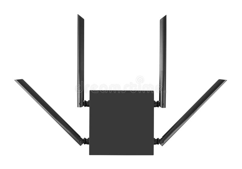 Wireless Wi-fi Router with Antennas Stock Image - Image of wifi ...