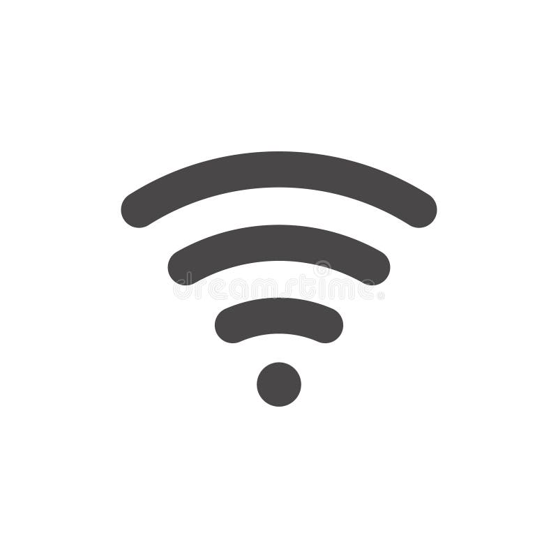 Wireless and Wifi Icon or Sign for Internet Access Vector Symbol Stock ...