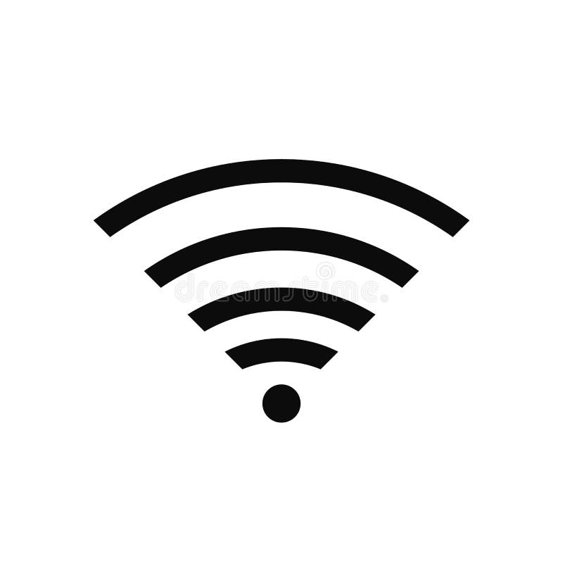 Wireless And Wifi Icon Or Sign For Remote Internet Access. Podcast ...