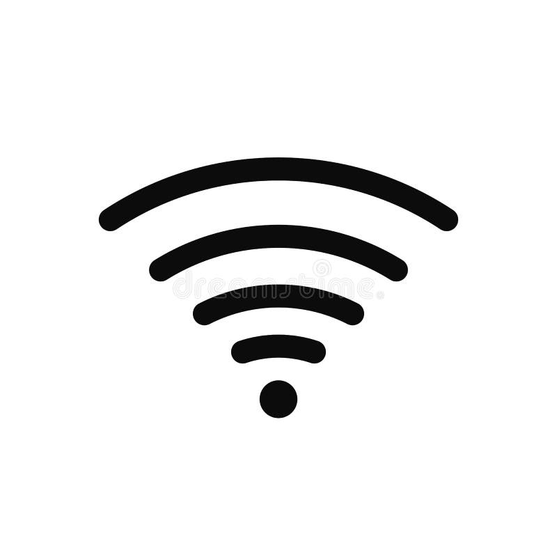 Wireless and Wifi Icon or Sign for Remote Internet Access. Podcast ...