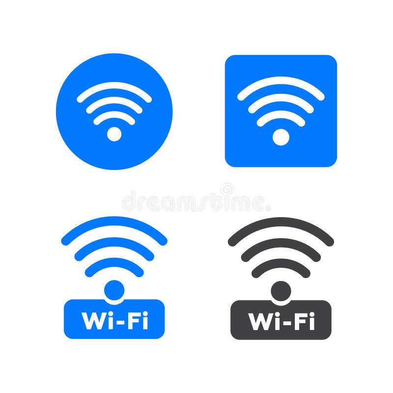 Wireless and Wifi Icons. Wireless Network Symbol Wifi Icon Stock ...