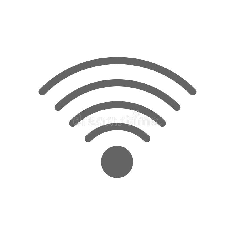 Wifi Line Icon. Wi-fi Internet Sign. Vector Stock Vector - Illustration ...