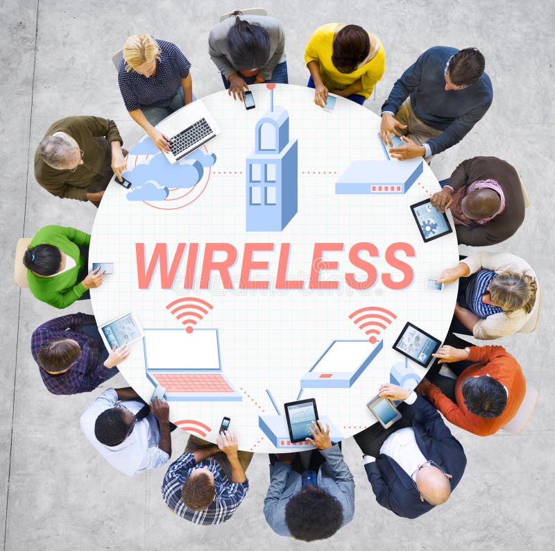 Wireless Wifi Router Digital Connection Concept Stock Photo - Image of ...