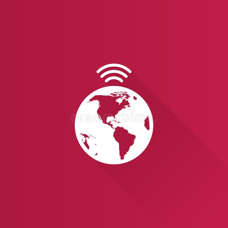 Wireless World Wifi Earth Broadband Symbol of Worldwide Internet Access ...