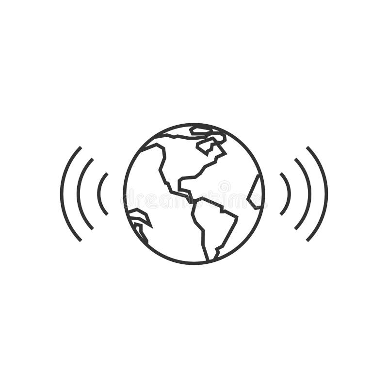 Wireless World Wifi Earth Broadband Symbol of Worldwide Internet Access ...