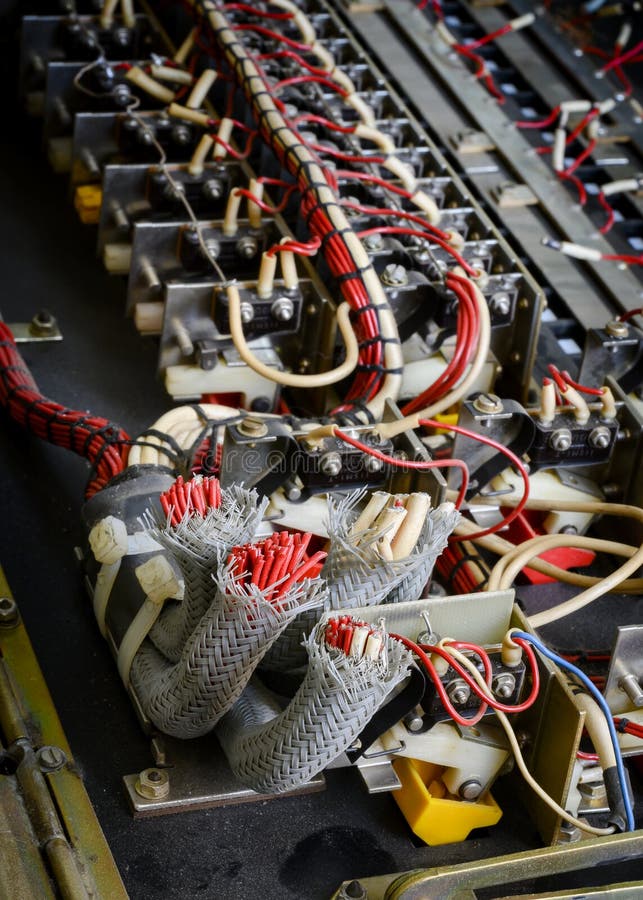 Wires Assembled into a Harness and Cut Off at the End in the Electrical ...