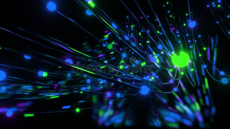 Wires Cables Binary Fly through Data Internet Power Electric Circuit ...