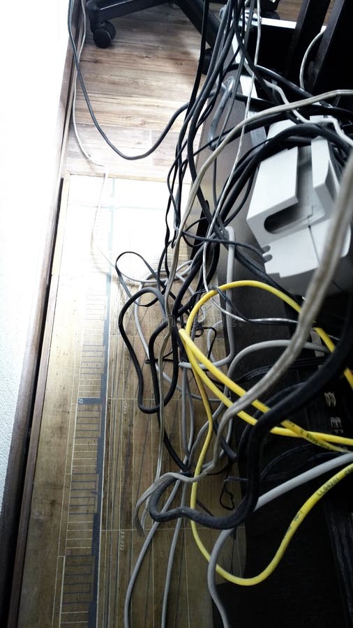 Wires Electric Mess stock image. Image of information - 182359761