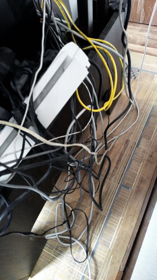 Wires Electric Mess stock photo. Image of engineering - 182359704