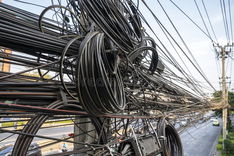 The Wires that are Hung and Cluttered, Disordered, Looked Dangerous To ...