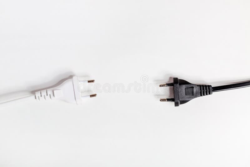 Wires and Plugs for Sockets Stock Photo - Image of isolated, energy ...