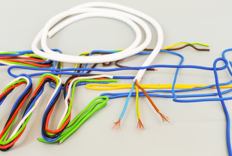The Wires of Several Types in Colored Insulation are Curved in ...