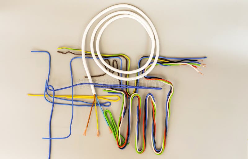 The Wires of Several Types in Colored Insulation are Curved in ...