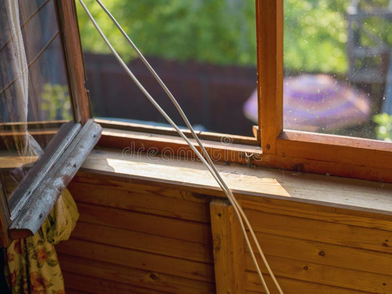 Wires Stretched Inside a House Stock Image - Image of indoors ...