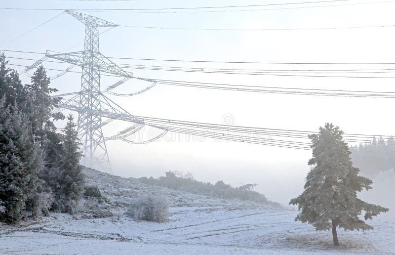 Wiring stock photo. Image of snow, ruzomberok, volt, wiring - 36059874