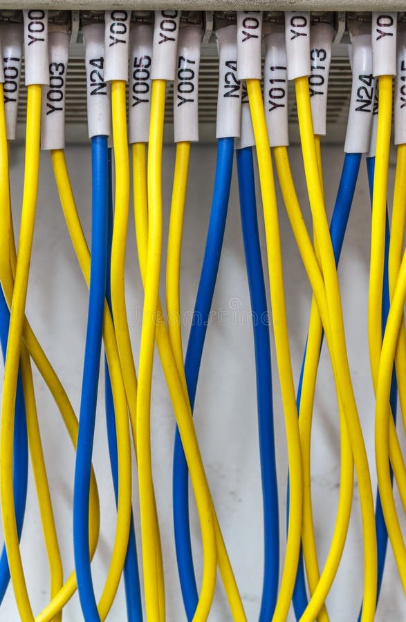 Wiring -- Control Panel with Wires Stock Image - Image of isolation ...