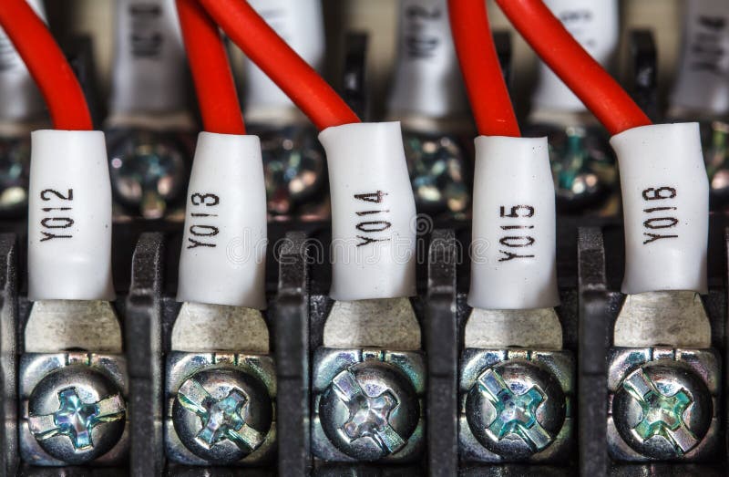 Wiring -- Control Panel with Wires Stock Image - Image of assemble ...