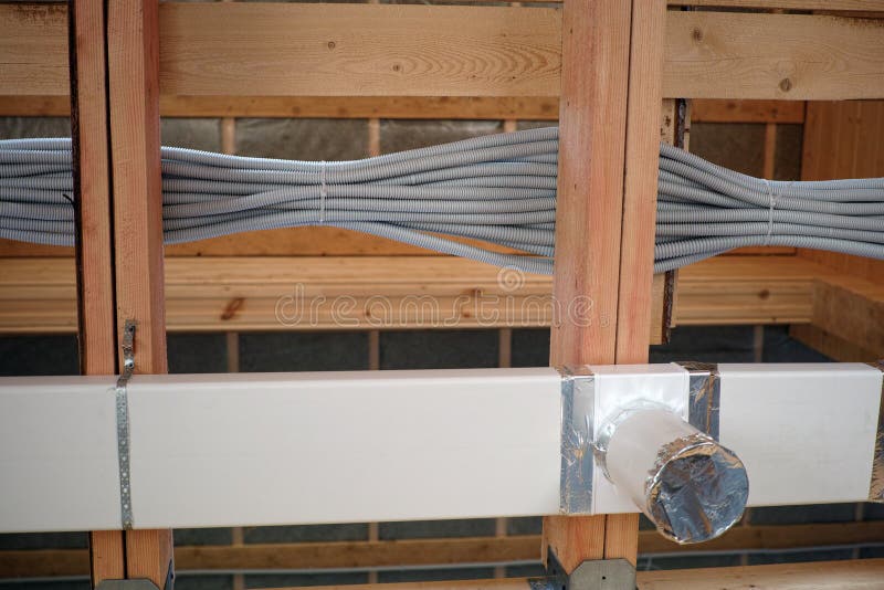 Wiring in house stock photo. Image of floor, indoors - 227288532