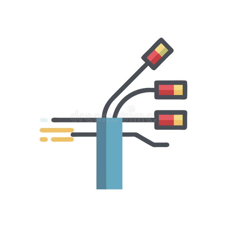 Wiring Icon for Electrical Systems Stock Photo - Illustration of ...
