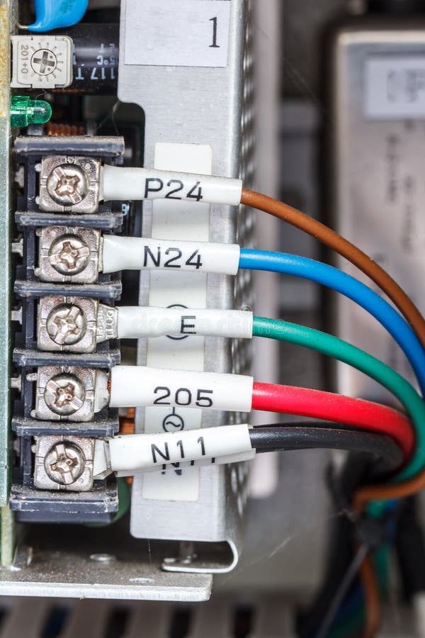 Wiring -- Control Panel with Wires Stock Image - Image of energy, cable ...