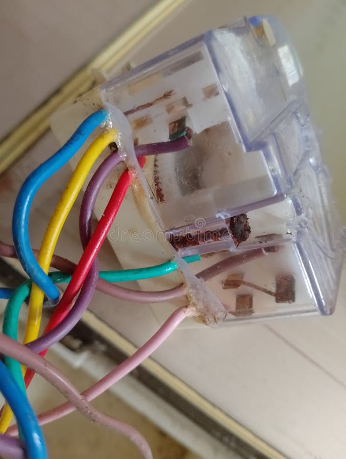 Wiring of Washing Machine Switch Stock Image - Image of switch, machine ...