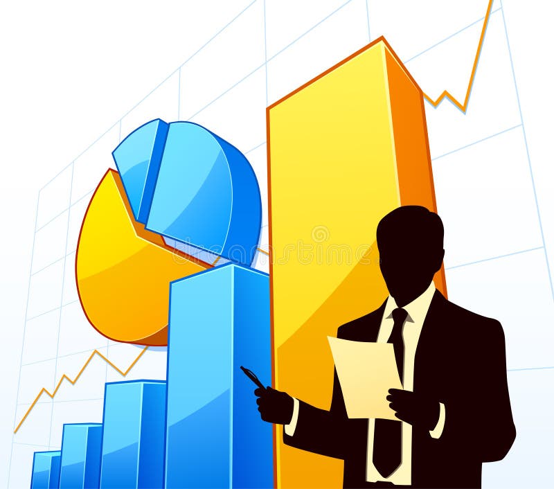 Wirtschaftliche Entwicklung Vektor Abbildung - Illustration von symbol ...