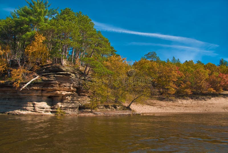 Wisconsin Dells stock photo. Image of autumn, current - 3434506